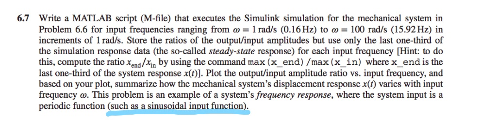 Solved 67 Write A Matlab Script M File That Executes The 