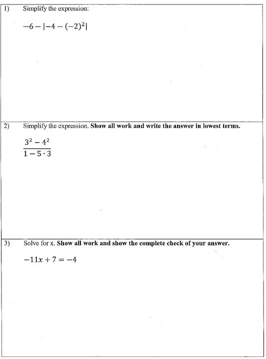 Solved Simplify the expression: -6-|-4-(-2)^2| Simplify the | Chegg.com