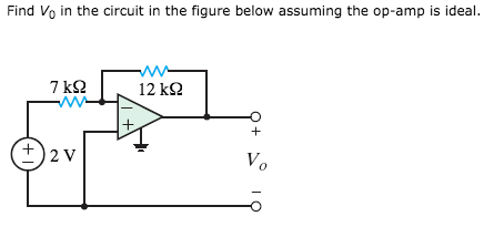 Solved Find V_0 in the circuit in the figure below assuming | Chegg.com