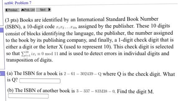 Solved Books are identified by an International Standard | Chegg.com