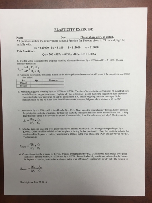 Solved All questions utilize the multivariate demand | Chegg.com