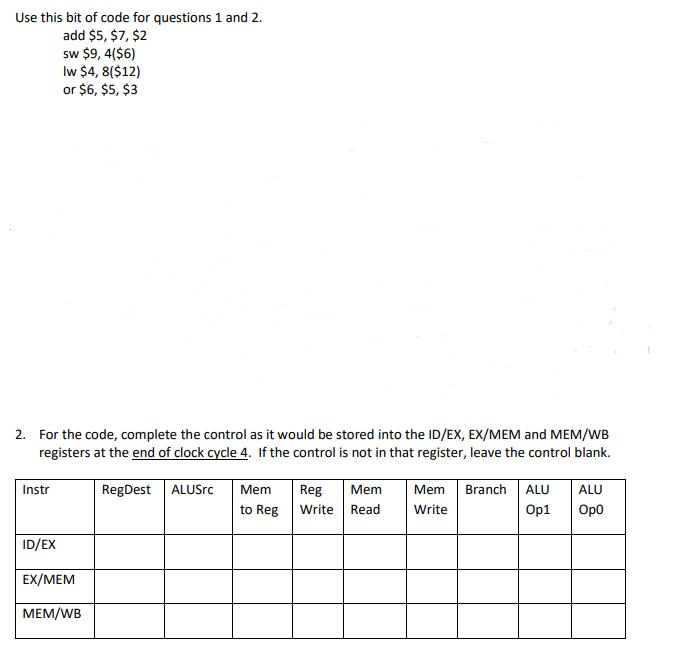 Solved Use this bit of code for questions 1 and 2. add $5, | Chegg.com