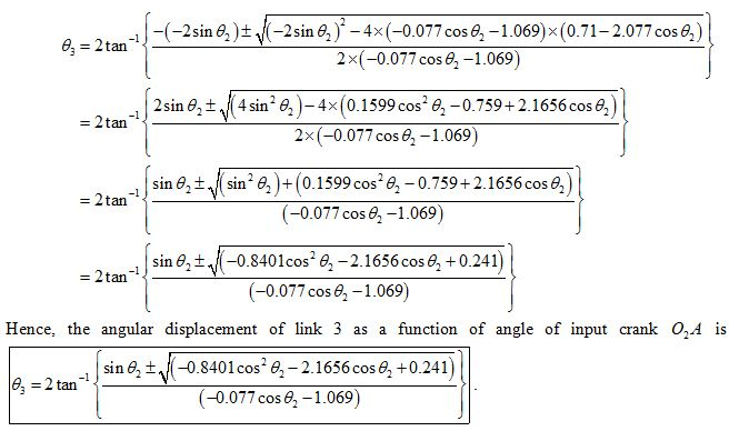Solved For The Linkage In Figure P4 10 Calculate And Plot The Angular 1 Answer 