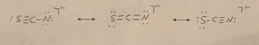 Solved Below are three non-equivalent resonance structures | Chegg.com