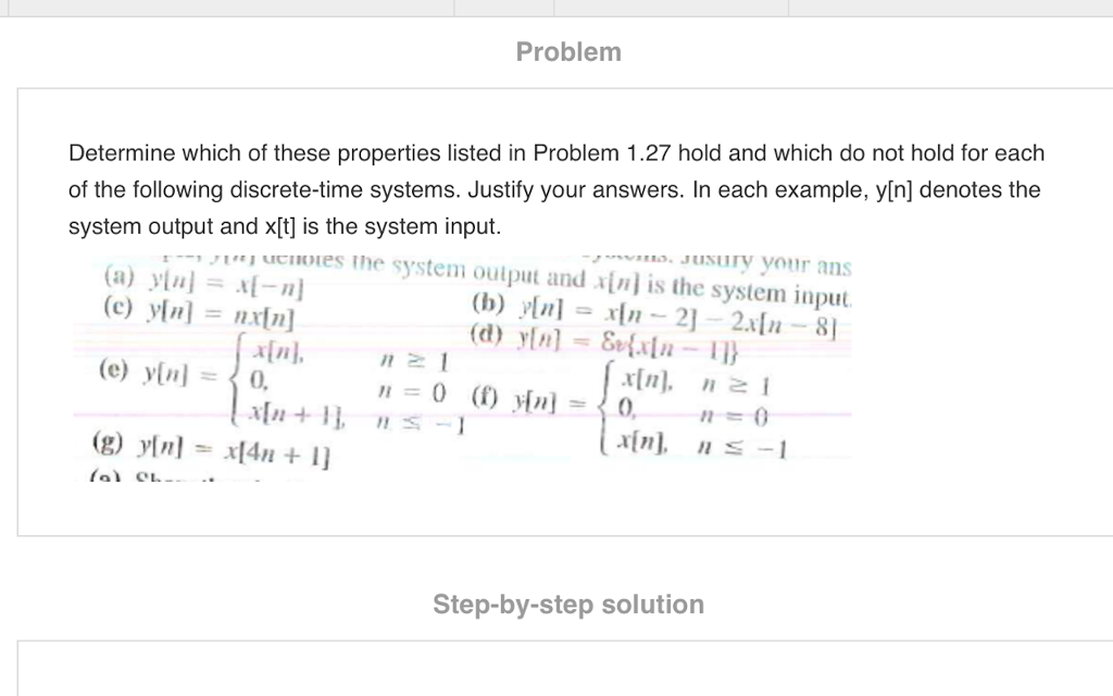 Problem Determine which of these properties listed in | Chegg.com