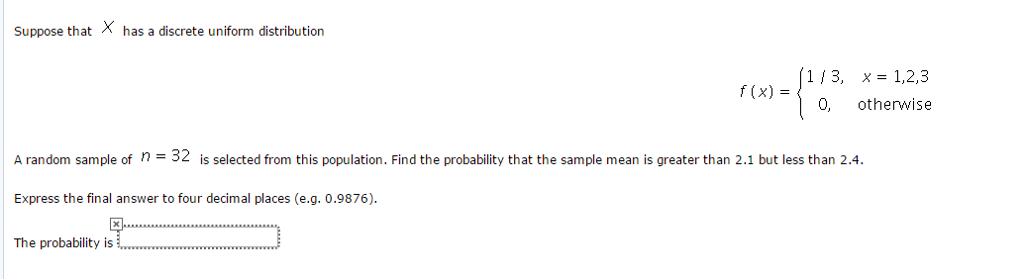 Solved Suppose that X has a discrete uniform distribution | Chegg.com Solved Suppose that X has a discrete uniform distribution | Chegg.com