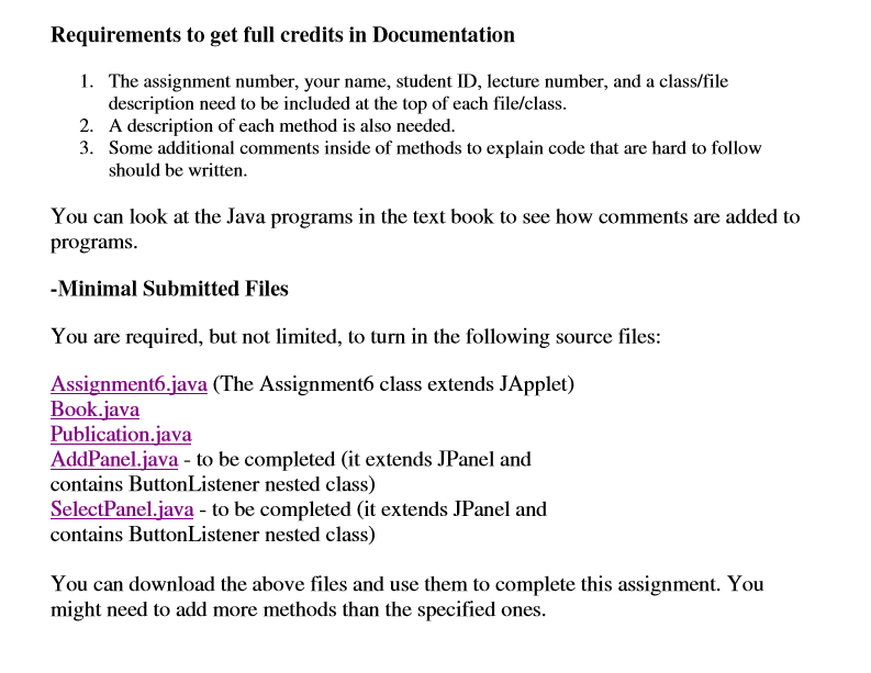 Requirements to get full credits in Docun 1. The | Chegg.com
