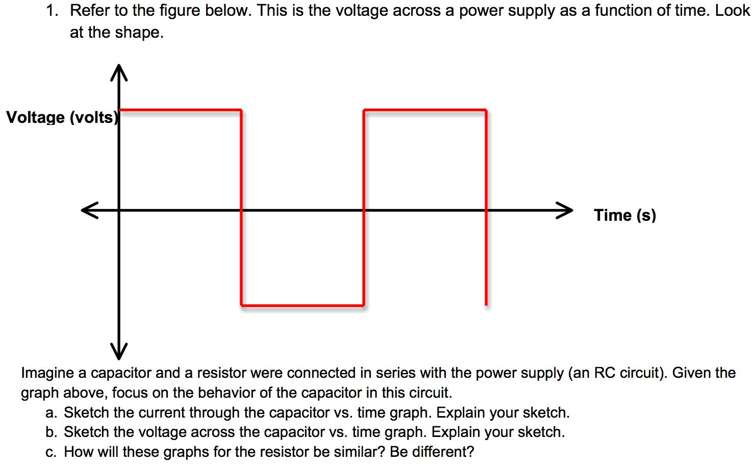 Solved 1. Refer to the figure below. This is the voltage | Chegg.com
