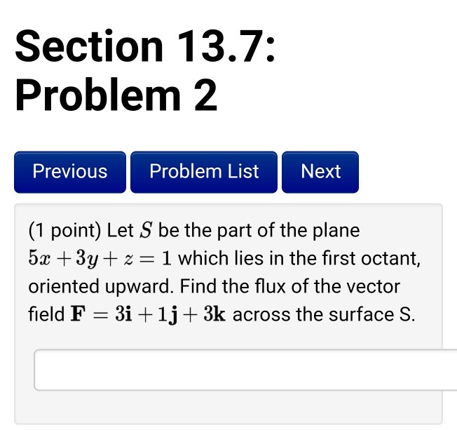 Solved Section 13.7: Problem 2 Previous Problem List Next (1 | Chegg.com