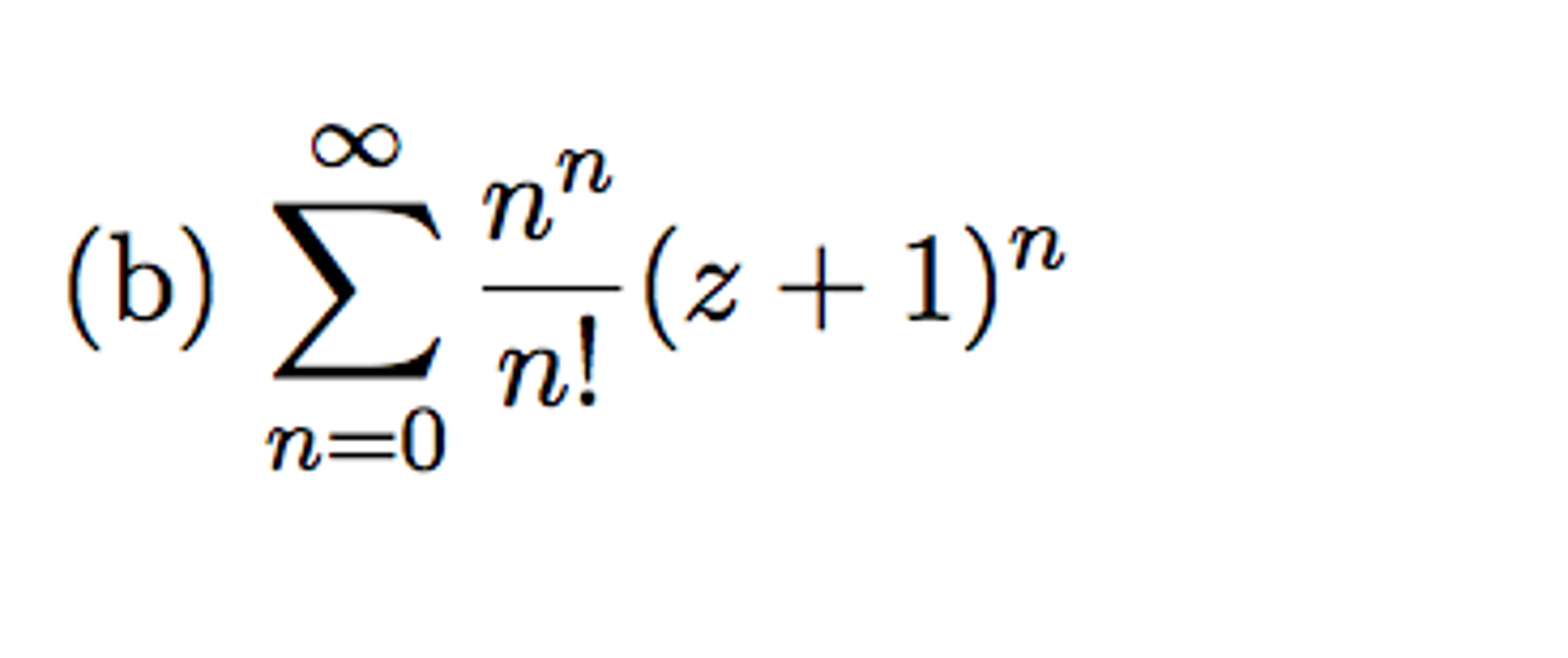 Solved Find the disc of convergence for the series: sigma_n | Chegg.com