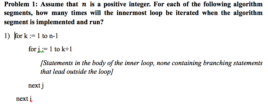 Solved Assume That N Is A Positive Integer For Each Of The Chegg