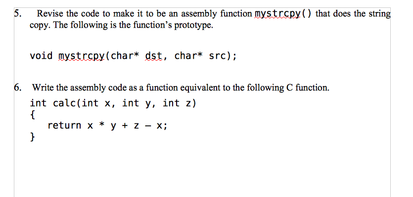 Solved Revise The Code To Make It To Be An Assembly Function