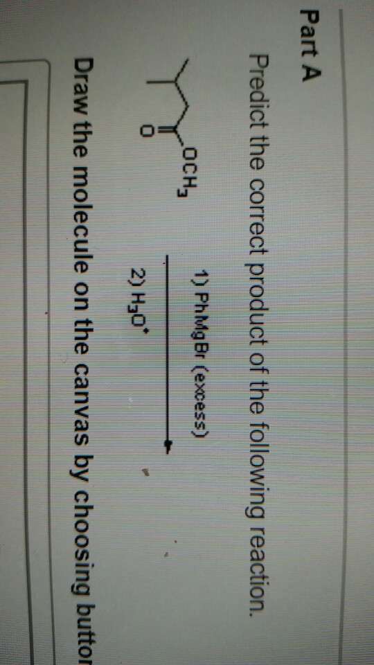 Solved Part A Predict the correct product of the following | Chegg.com