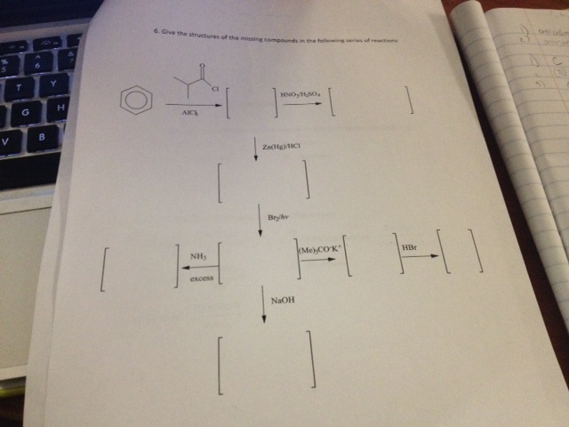 Solved Give the structures of the missing compounds in the | Chegg.com