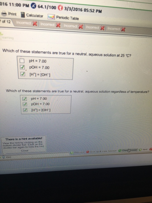Solved Which of these statements are true for a neutral | Chegg.com