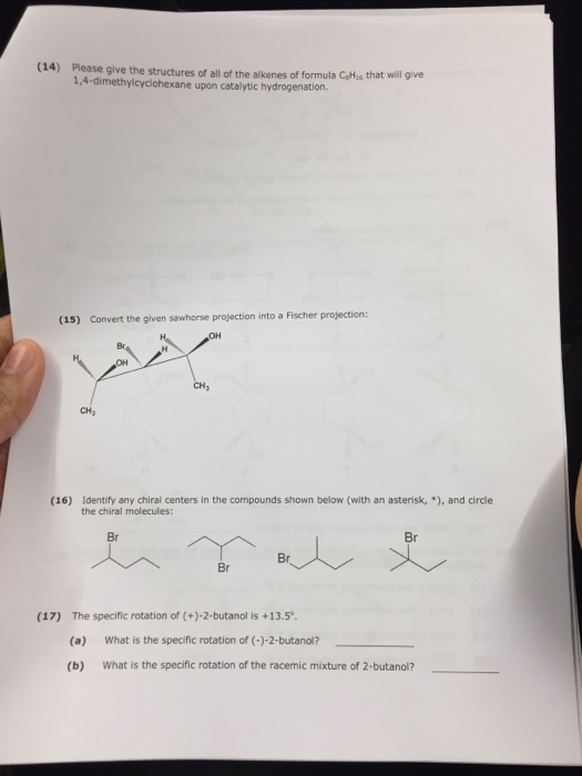 Solved Give the structures of all of the alkenes of formula | Chegg.com