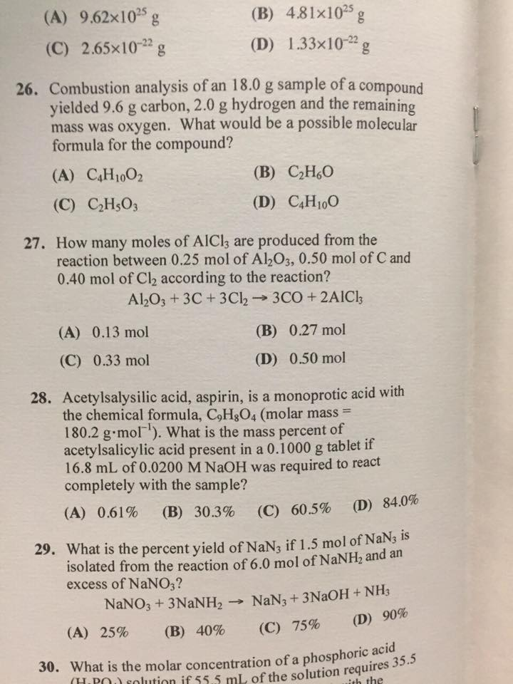 Solved Combustion analysis of an 18.0 g sample of a compound | Chegg.com