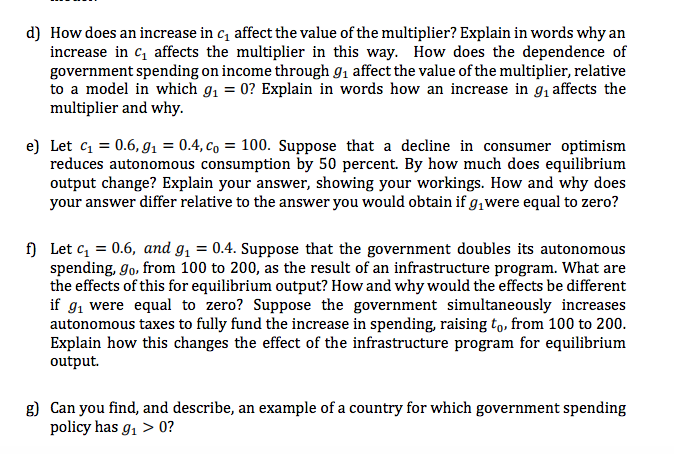 Solved Suppose the economy is described by the following | Chegg.com