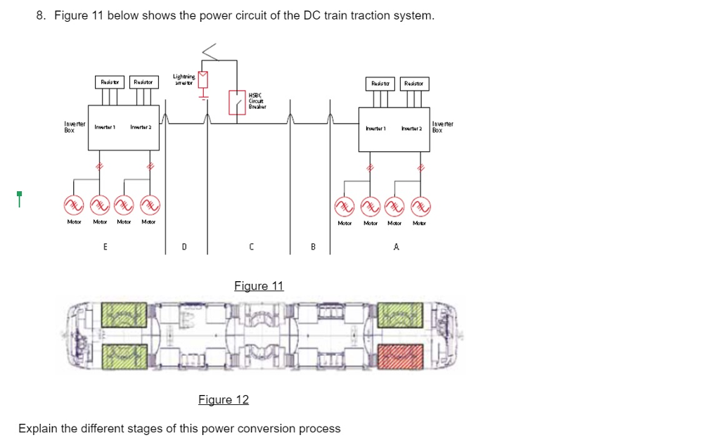 Solved Figure 11 below shows the power circuit of the DC | Chegg.com