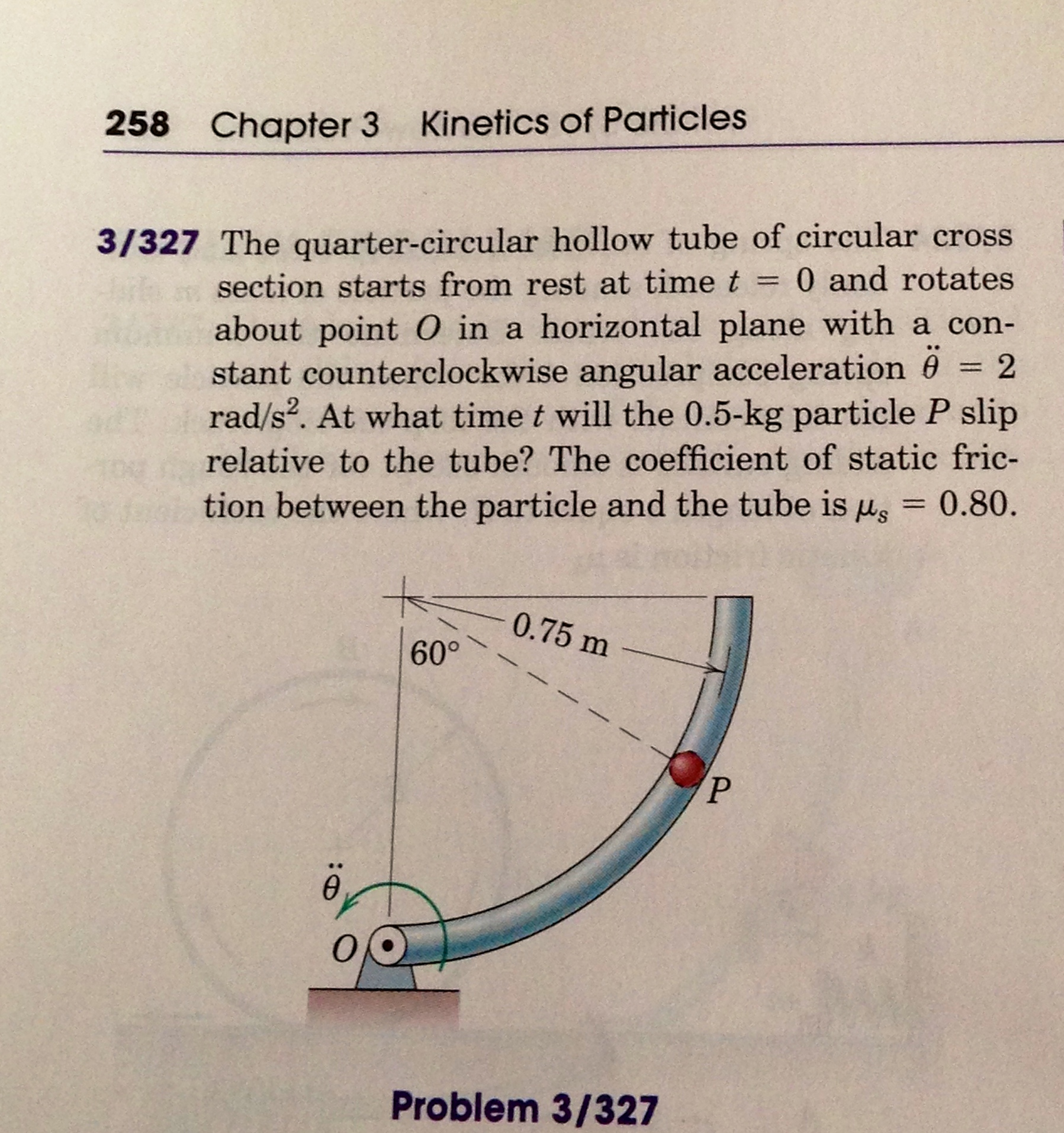 The quarter circular hollow tube of circular cross | Chegg.com