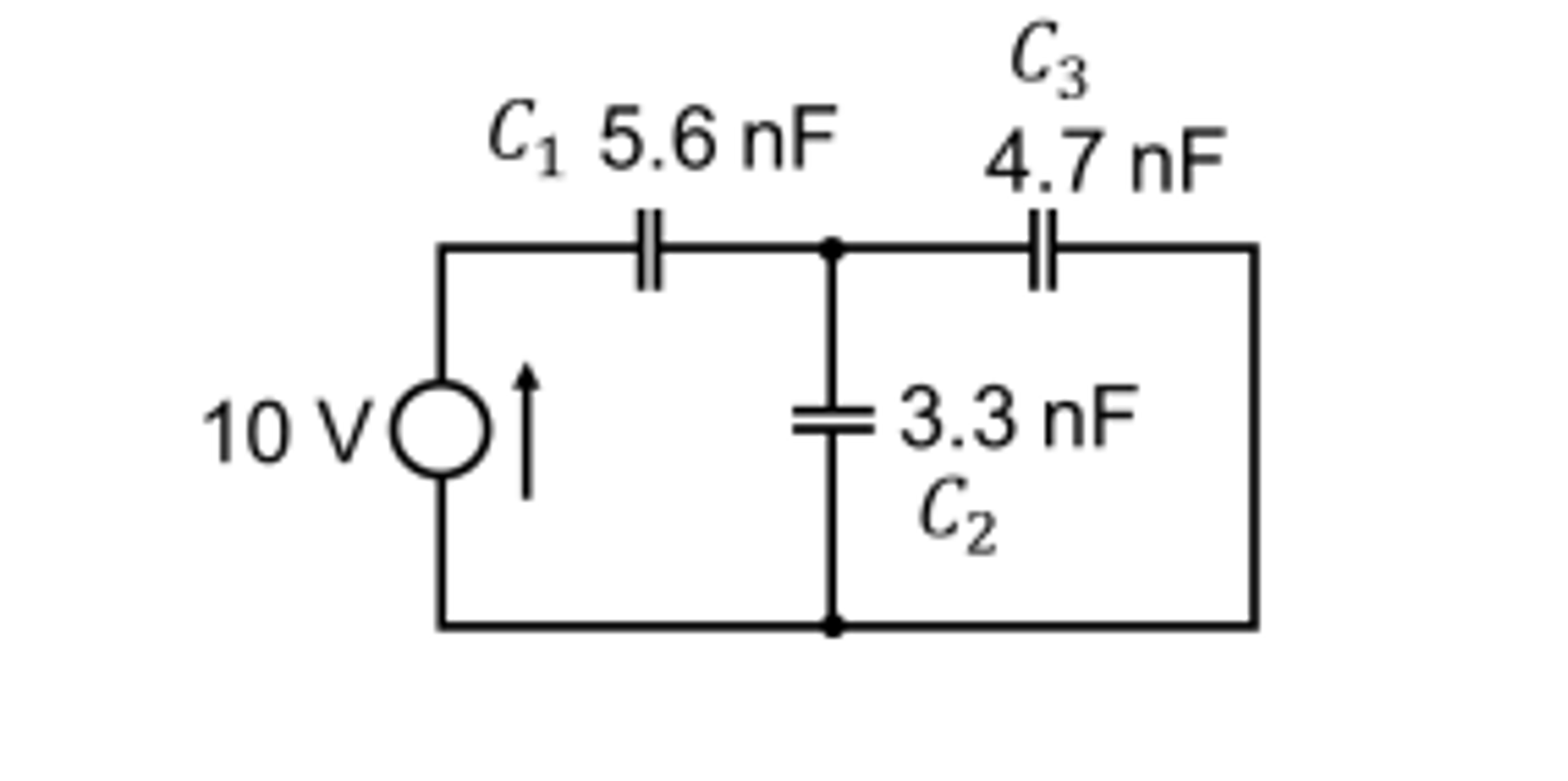 Solved Calculate the total capacitance of the circuit below, | Chegg.com