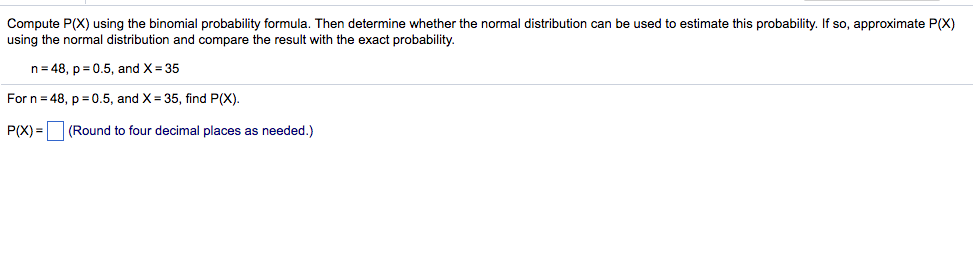 Solved Compute P(X) using the binomial probability formula. | Chegg.com