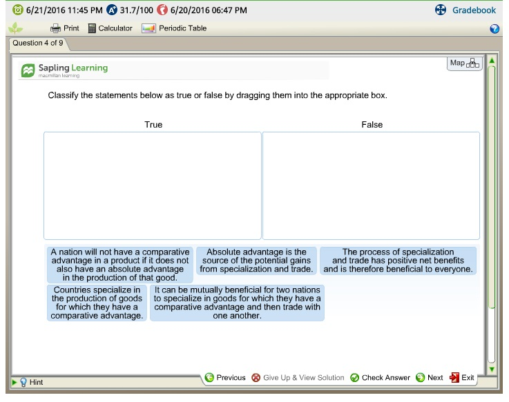 Solved Classify the statements below as true or false by | Chegg.com