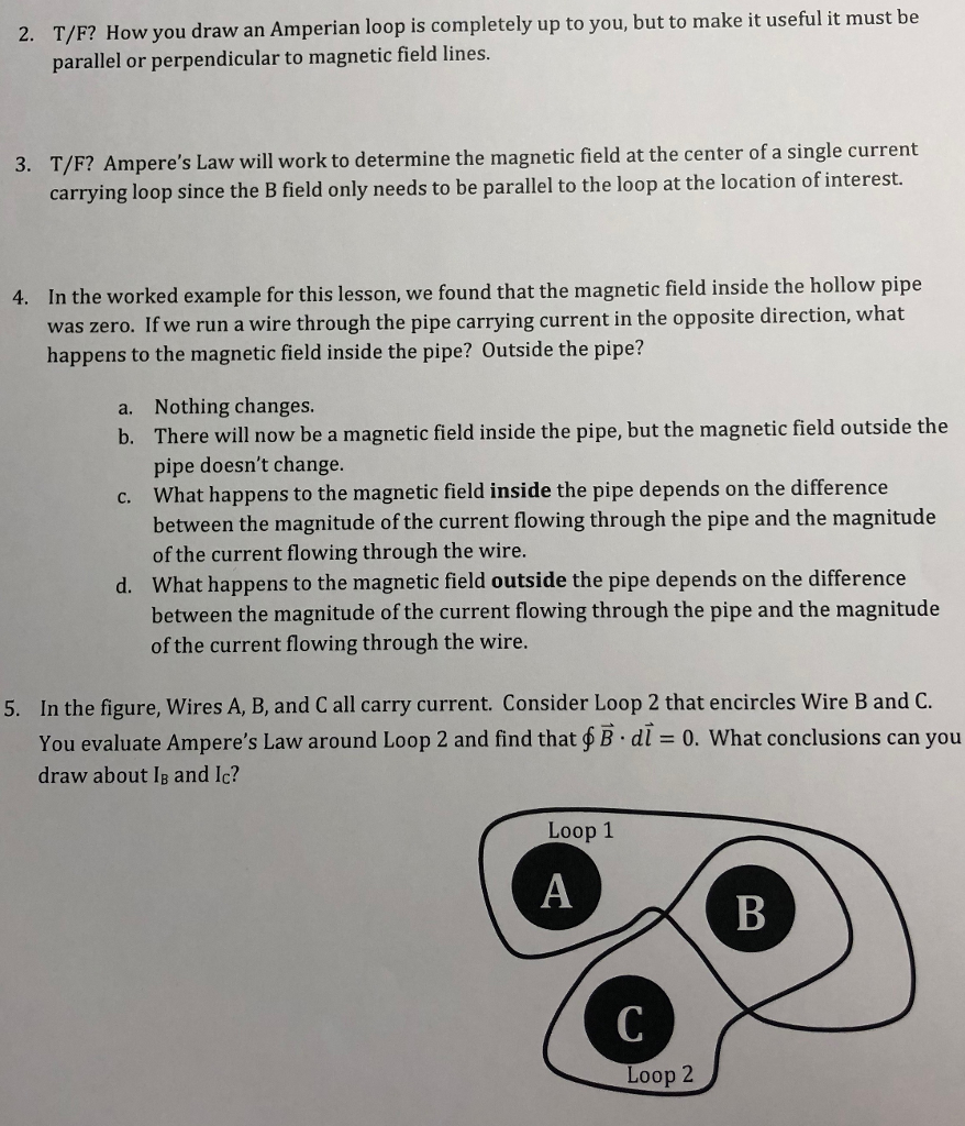 Solved u draw an Amperian loop is completely up to you, but | Chegg.com