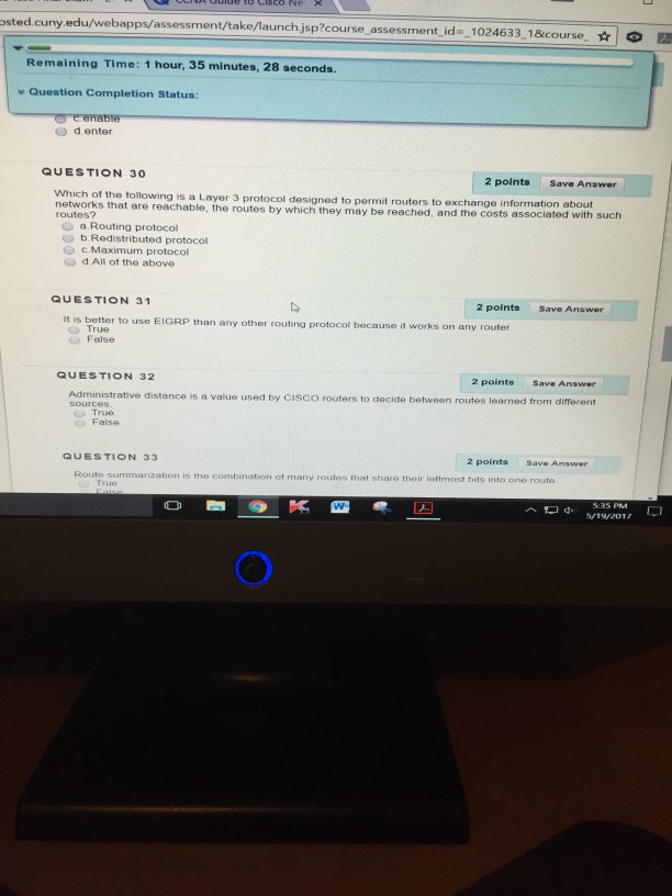 Solved CCNA Guide to Cisco Ne bbhosted cuny edu/webapps | Chegg.com