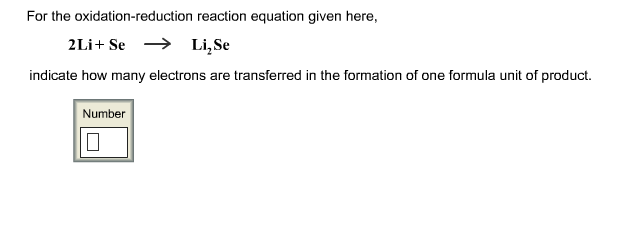 Solved For the oxidation-reduction reaction equation given | Chegg.com