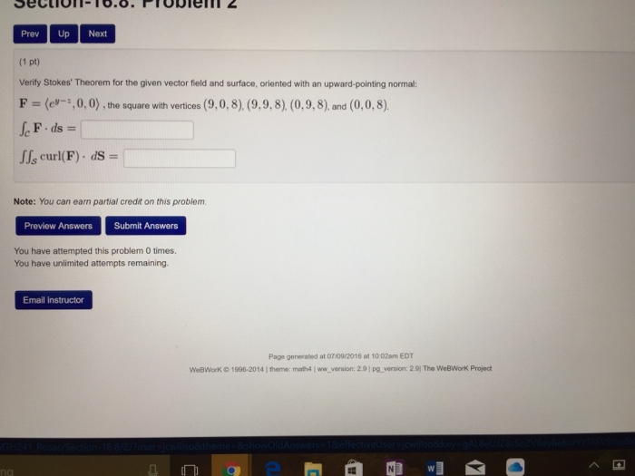 Solved Verify Stokes' Theorem for the given vector field and | Chegg.com