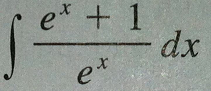 Solved ex + 1/ex dx | Chegg.com