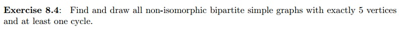 Solved Find and draw all non-isomorphic bipartite simple | Chegg.com