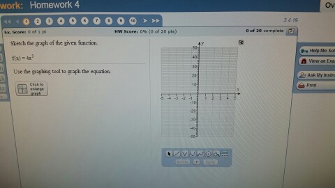 Solved Sketch the graph of the given function. f(x) = 4x^3 | Chegg.com