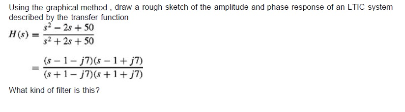 Solved Using the graphical method, draw a rough sketch of | Chegg.com