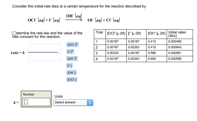 Solved: Consider This Initial-rate Data At A Certain Tempe... | Chegg.com Solved: Consider This Initial-rate Data At A Certain Tempe... | Chegg.com
