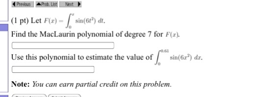 Solved Let F(x) = integral^x_0 sin(6t^2) dt. Find the | Chegg.com