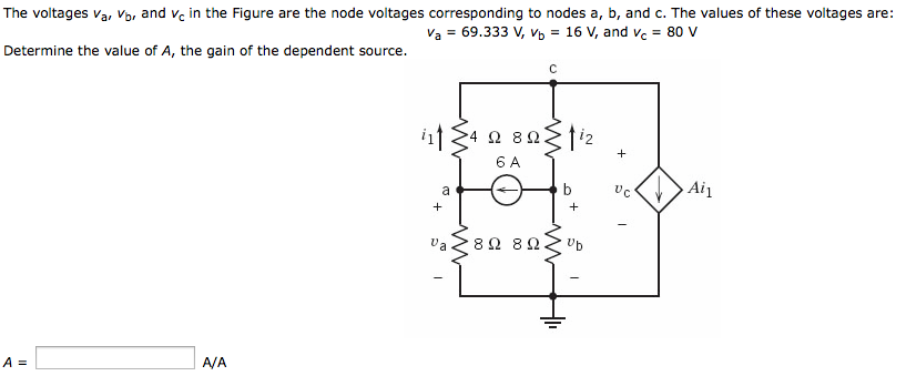 Solved The voltages Va, Vb, and v in the Figure are the node | Chegg.com