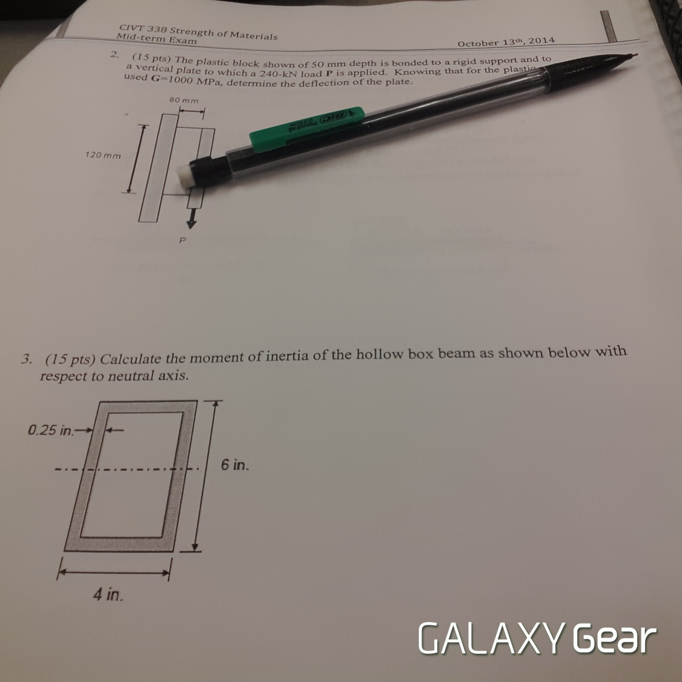 Solved calculate the moment of inertia of the hollow box | Chegg.com