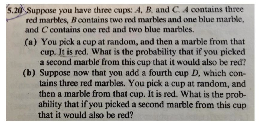 Suppose you have three cups: A, B, and C, A contains | Chegg.com