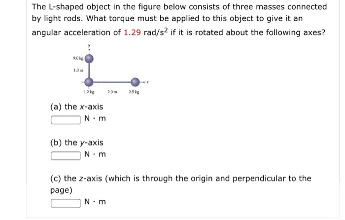 Solved The L-shaped object in the figure below consists of | Chegg.com