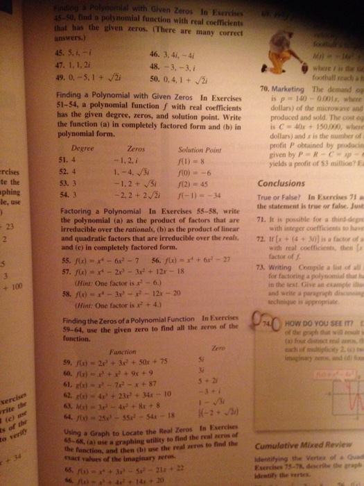 Solved #48 #52 #56 | Chegg.com