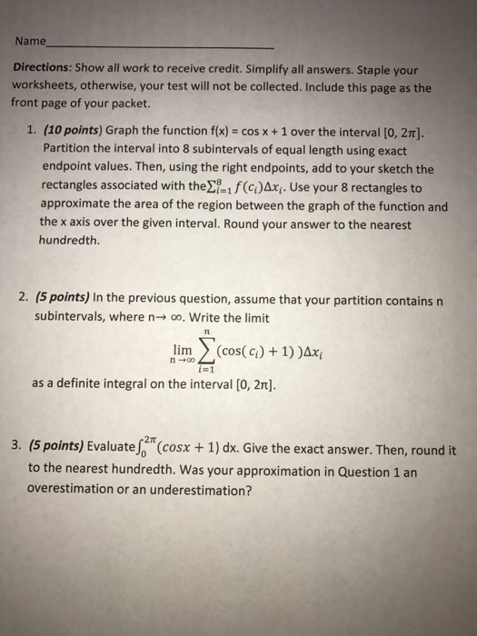 Solved It's a 3 parts question, I REALLY need to get all | Chegg.com