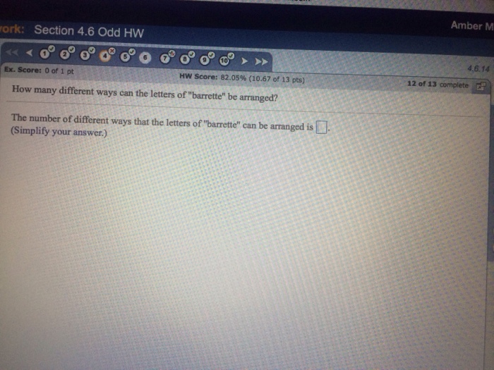 Solved How many different ways can the letters of " | Chegg.com