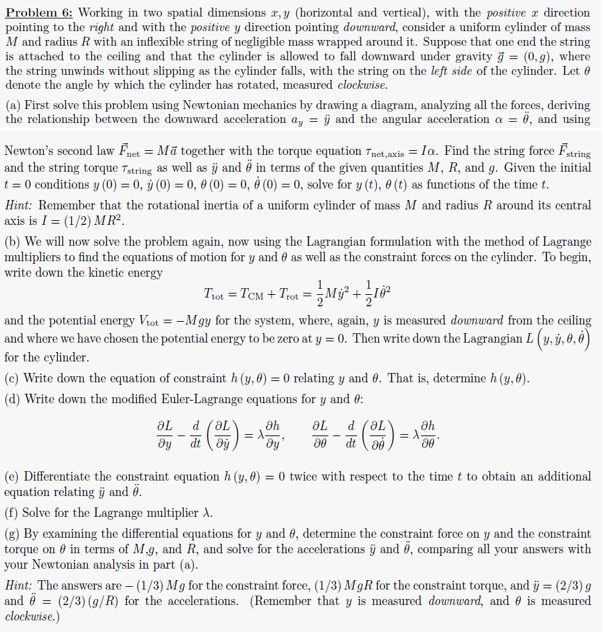 Solved Working in two spatial dimensions x, y (horizontal | Chegg.com