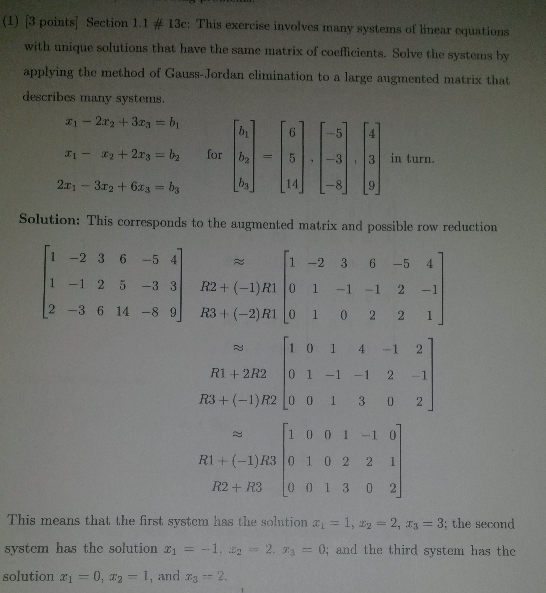 Solved: This Exercise Involves Many Systems Of Linear Equa... | Chegg.com