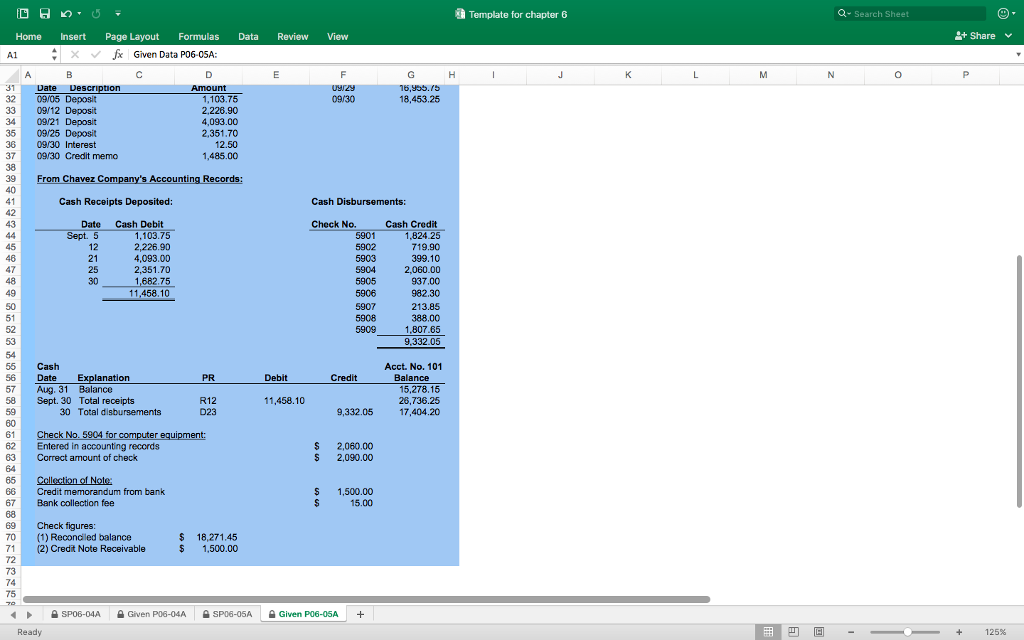 Solved Template for chapter 6 search Sheet Home Insert Page | Chegg.com