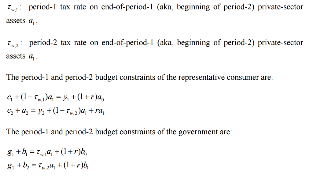 Solved Ricardian Equivalence in a Period of Low Interest | Chegg.com