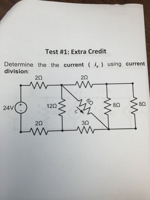 Solved Determine the the current (i_x) using current | Chegg.com