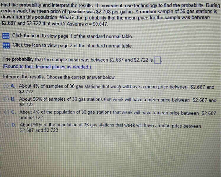 Solved Find the probability and interpret the results. If | Chegg.com